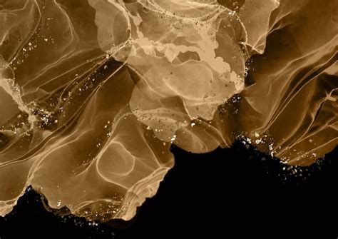 손으로 그린 알코올 잉크 디자인으로 추상적인 배경 무료 벡터