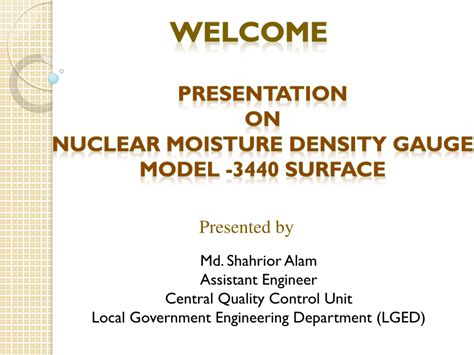 Pdf Nuclear Moisture Density Gauge