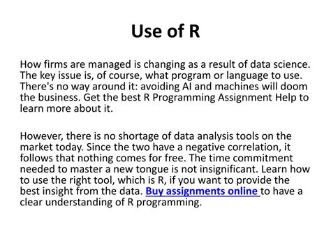 Ppt History Of R Programming Powerpoint Presentation Free Download