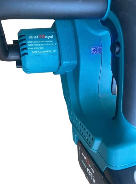 Акумулаторен верижен трион 36v 10 Ah Kraftroyal Резачка за дърва и клони Автоматично смазване