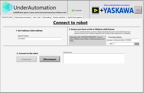 Github Underautomationyaskawavi 🟨 Labview Sdk For Communicating With Yaskawa Motoman Robots