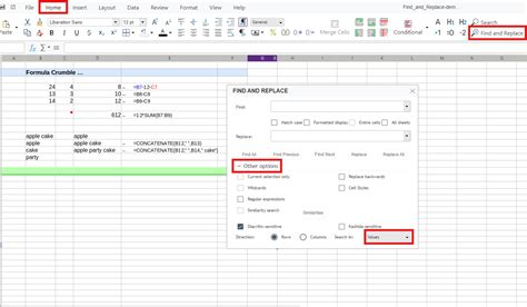 How To Use Find And Replace In Collabora Online Calc Spreadsheets Collabora Online And