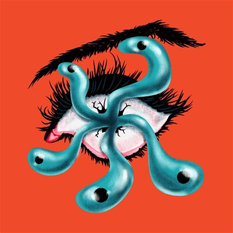 Horror Eye Tentacle Monster Creepy Weird Gothic Art Fine Art Print