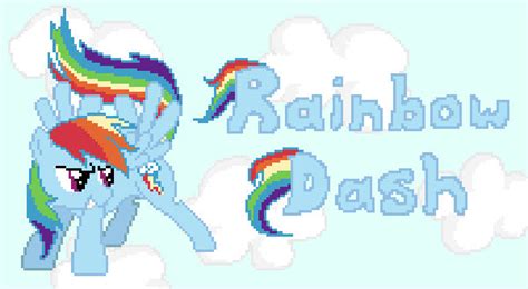 Rainbow Dash Pixel Art By Thylacore On Deviantart