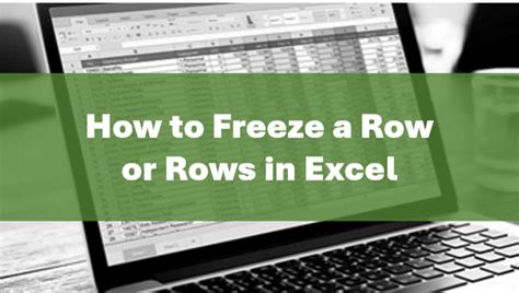 how to freeze rows in excel one or multiple rows