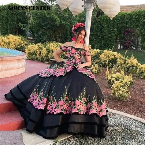 Black And Pink Quinceanera Dresses