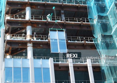 Unitized Curtain Wall System Installation