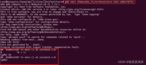Linux生成core文件相关配置，core文件调试示例linux Core文件生成 Csdn博客