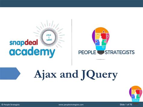 Ajax And Jquery Pptx Web Design And Html Internet