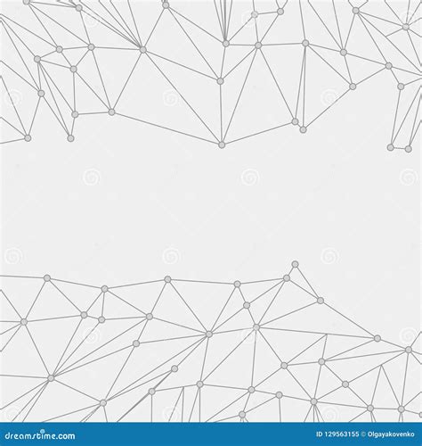 Abstract Lines Background Geometric Technology Network Pattern Stock Vector Illustration Of