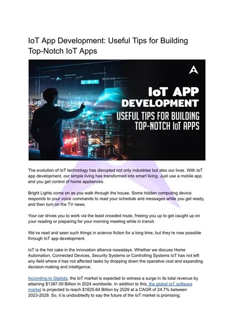 Ppt Iot App Development Guide Useful Tips For Building Top Notch Iot Apps Powerpoint