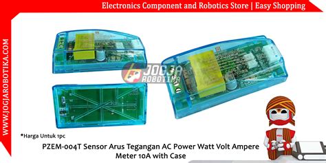 Pzem 004t Sensor Arus Tegangan Ac Power Watt Volt Ampere Meter 10a With Case