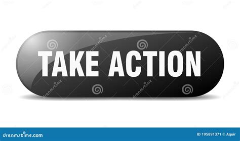 take action button take action sign key push button stock vector