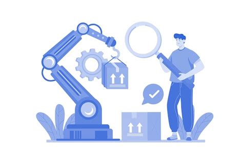 Premium Vector Production Monitoring Illustration Concept On White