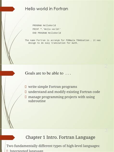 Hello World In Fortran Pdf Computer Program Programming