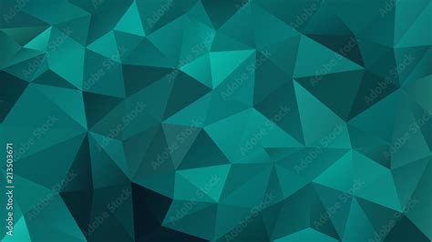 Vector Abstract Irregular Polygonal Background Triangle Low Poly Pattern Blue Green Aqua