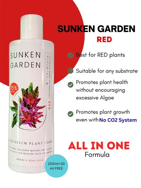 Sunken Garden Red Fertilizer 200ml Aqua Zones