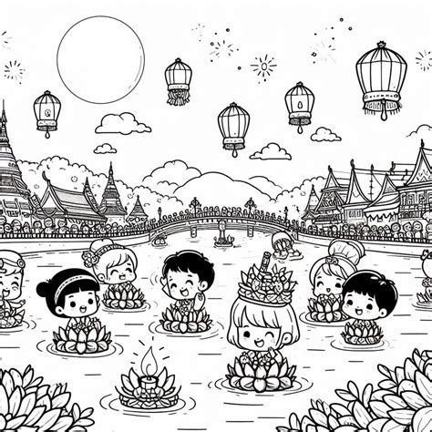 ลอยกระทงนี้… มาระบายสีกันค่ะ🥰 สื่อน่ารู้ By ครูจ๋า