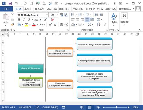 Create Chart In Word Ponasa