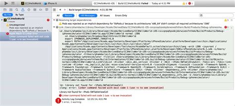 Ios Clang Error Adding Pods To Existing Cocos3d Project Stack Overflow