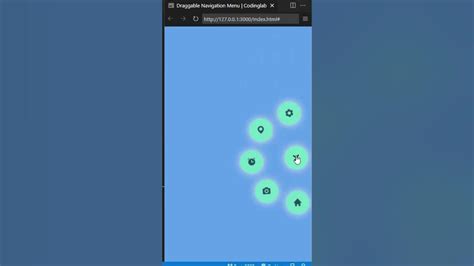 Draggable Circular Navigation Menu Using Javascript Html Css Source Code On Pin Comment