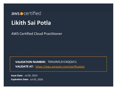 Likith Sai Potla On Linkedin Aws Cloudcomputing Cloudpractitioner