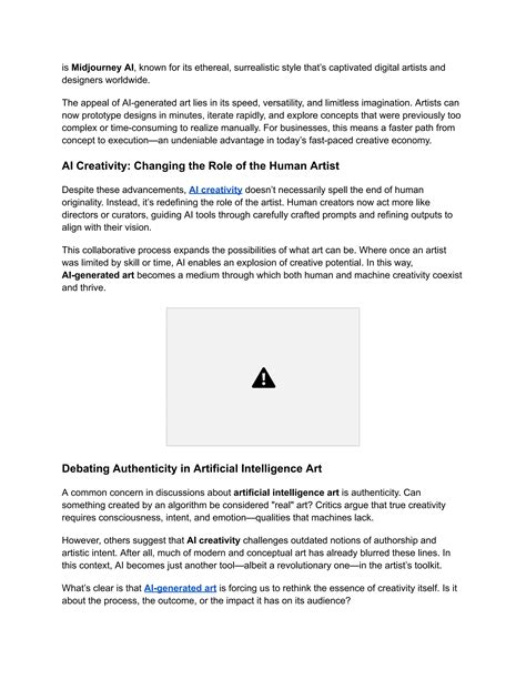 Ai Creativity And The Rise Of Ai Art Generators Impaaktpdf