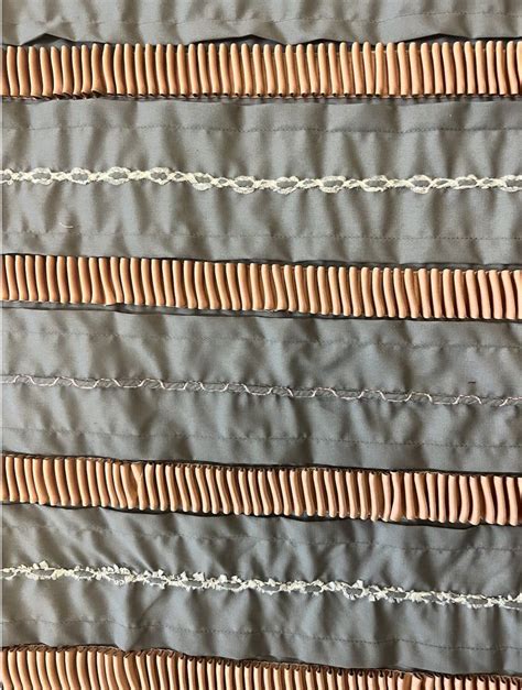 Peach Caterpillar Stitching