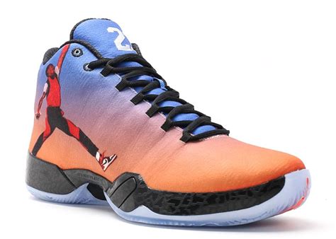 Air Jordan 29 Photo Reel Gym Royal Black Team Orange Red 695515 806