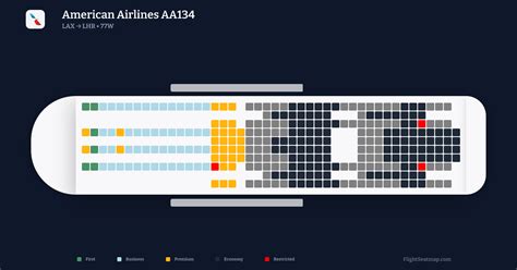 Aa134 Seat Map American Airlines Los Angeles To Flight Seatmap