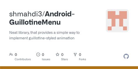 Github Shmahdi Android Guillotinemenu Neat Library That Provides A