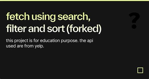 Fetch Using Search Filter And Sort Forked Codesandbox