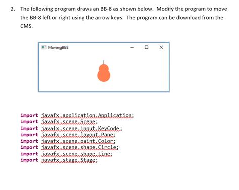 Solved 2 The Following Program Draws An 33—8 As Shown Below