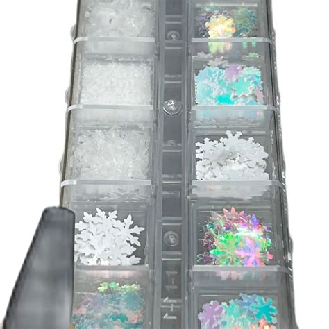 크리스마스 선물 골드 네일 반짝이 장식 조각 눈송이 혼합 디자인 손톱 아트 필렛 네일 액세서리 크리스마스 선물로 적합 Aliexpress