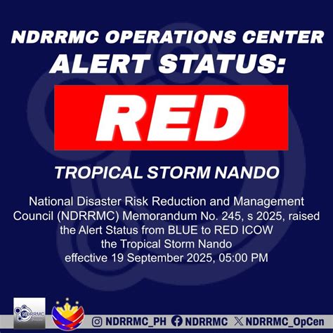 Ndrrmc On Red Alert The Ndrrmc Has Raised Facebook