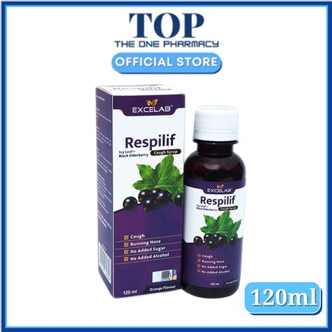 Excelab Respilif Cough Syrup 120ml Orange Flavour Shopee Malaysia