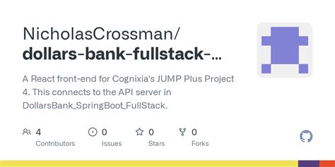 Github Nicholascrossmandollars Bank Fullstack React Frontend A