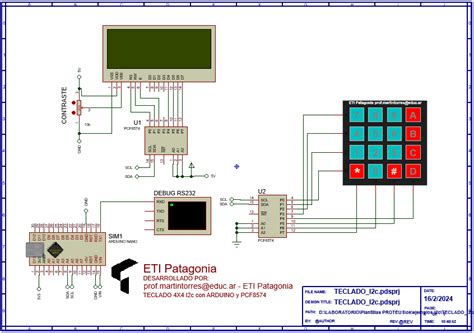Arduino Ejemplo De Keypad 4x4 I2c Keypad Teclado Matricial