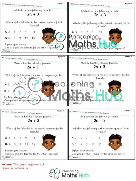 Generate And Describe Linear Number Sequences Master The Curriculum
