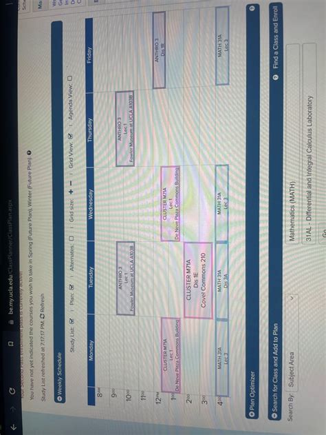 Is This A Good Class Schedule For A First Year Rucla
