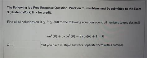 Solved The Following Is A Free Response Question Work On Chegg Com