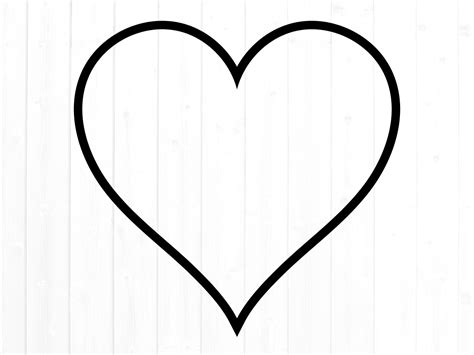 Heart Outline Svg Heart Svg For Commercial Use Cut File Heart Frame