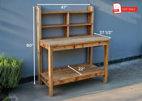 Mesa Para Macetas Bancos Para Macetas Construir Un Banco Jardineria