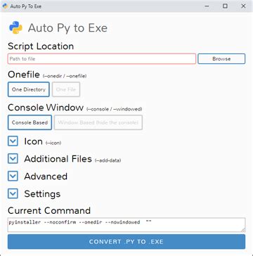 How Can I Convert A Py To Exe For Python Stack Overflow