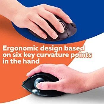 ELECOM EX G Trackball Mouse GHz Wireless Thumb Control Sculpted Ergonomic Design Button