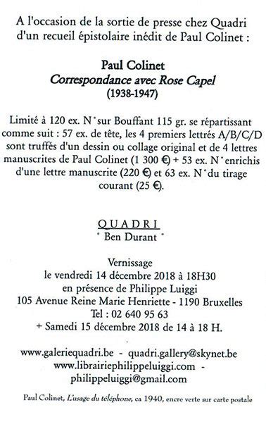 Paul Colinet Quadri Galerie And Edition