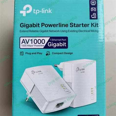 Jual TP TP LINK AV 1000 POWERLINE ADAPTOR Sepasang In Out 1 Set Baru Av 600 Dus Kota