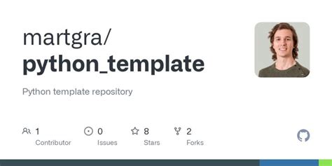 Github Martgrapythontemplate Python Template Repository Martin Gran