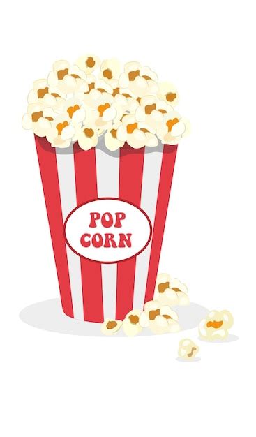 Popcorn Bucket Clip Art 6 300 Popcorn Bucket Stock Illustrations