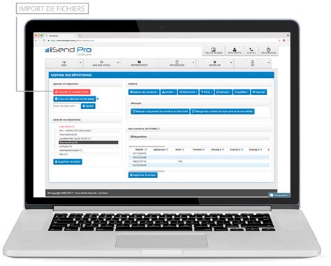 Import De Fichiers Isendpro Telecom